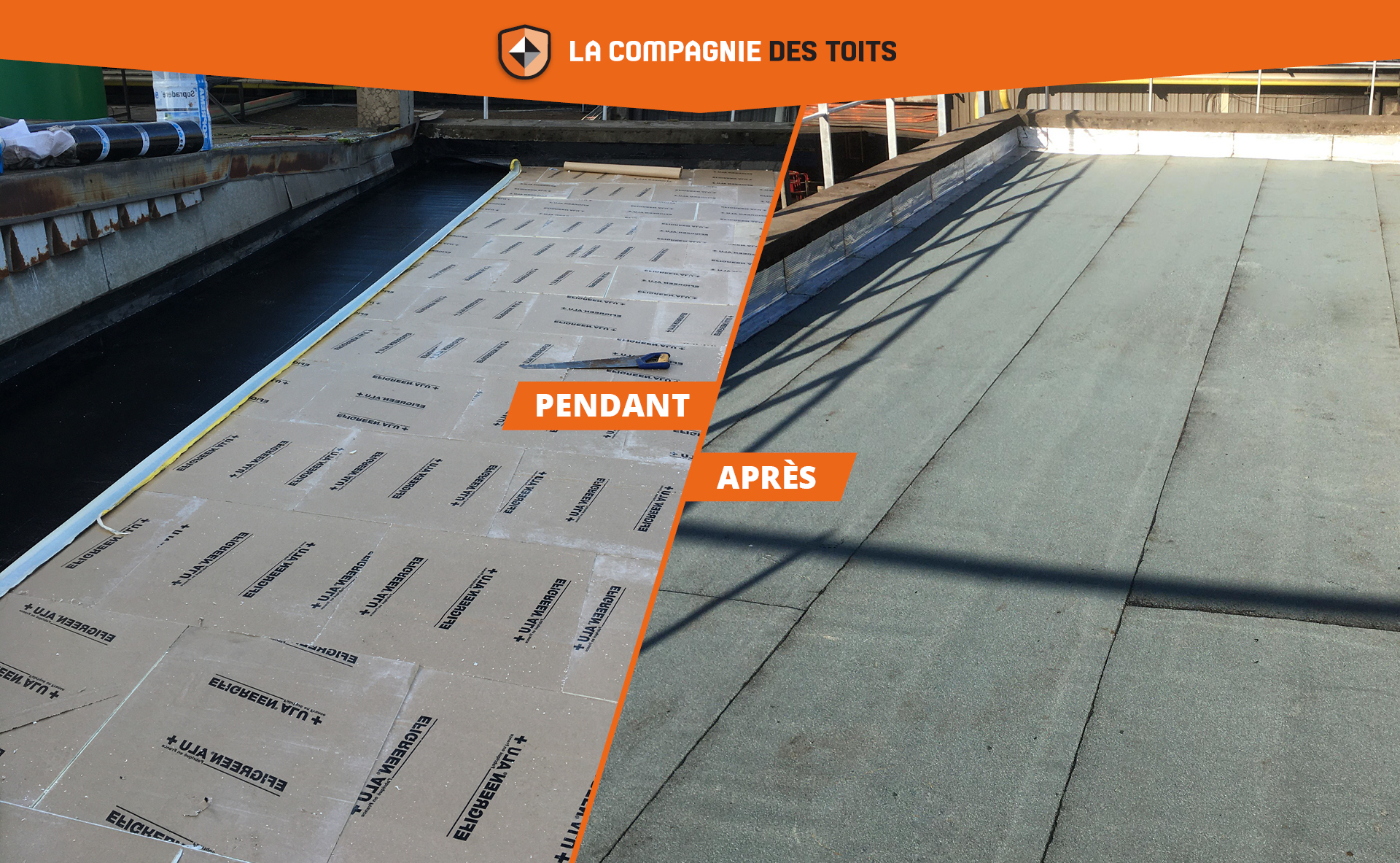 Pose d’un nouveau complexe d’étanchéité