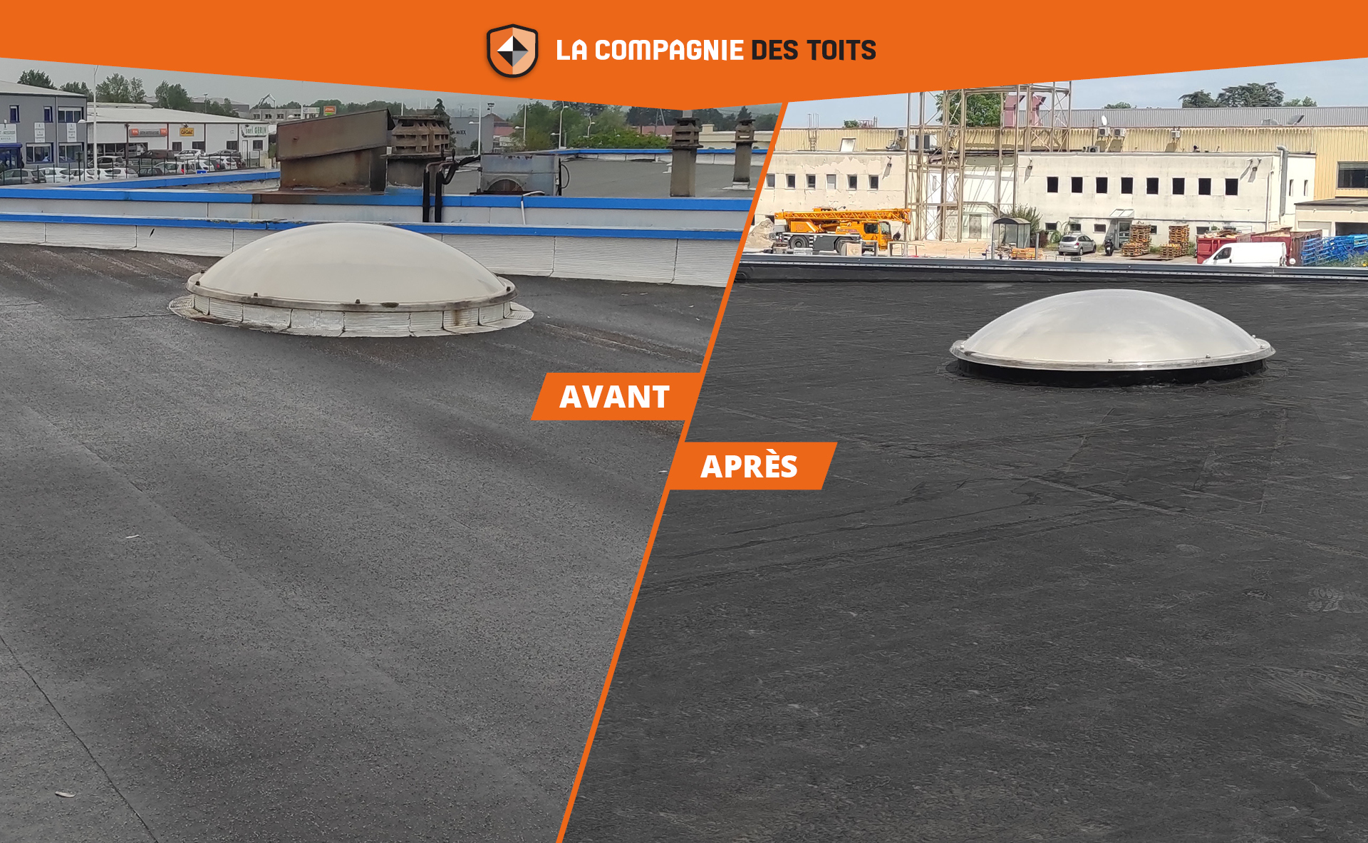 Rechapage étanchéité sur toitures-terrasses à Pont-Evêque (38)