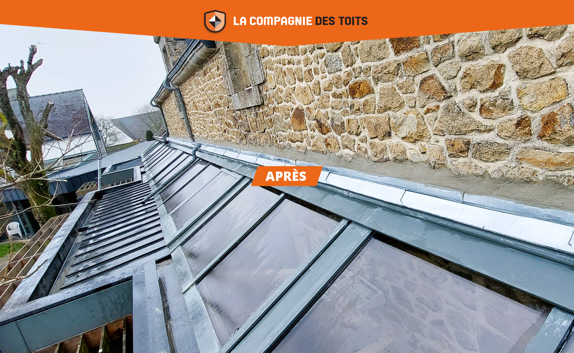 Pose d’une nouvelle bande porte solin dans une commune du Morbihan (56)