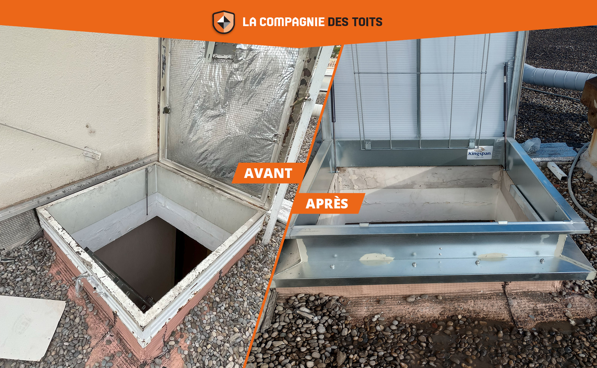 Remplacement de la rehausse d’une trappe de désenfumage à Aix-en ...