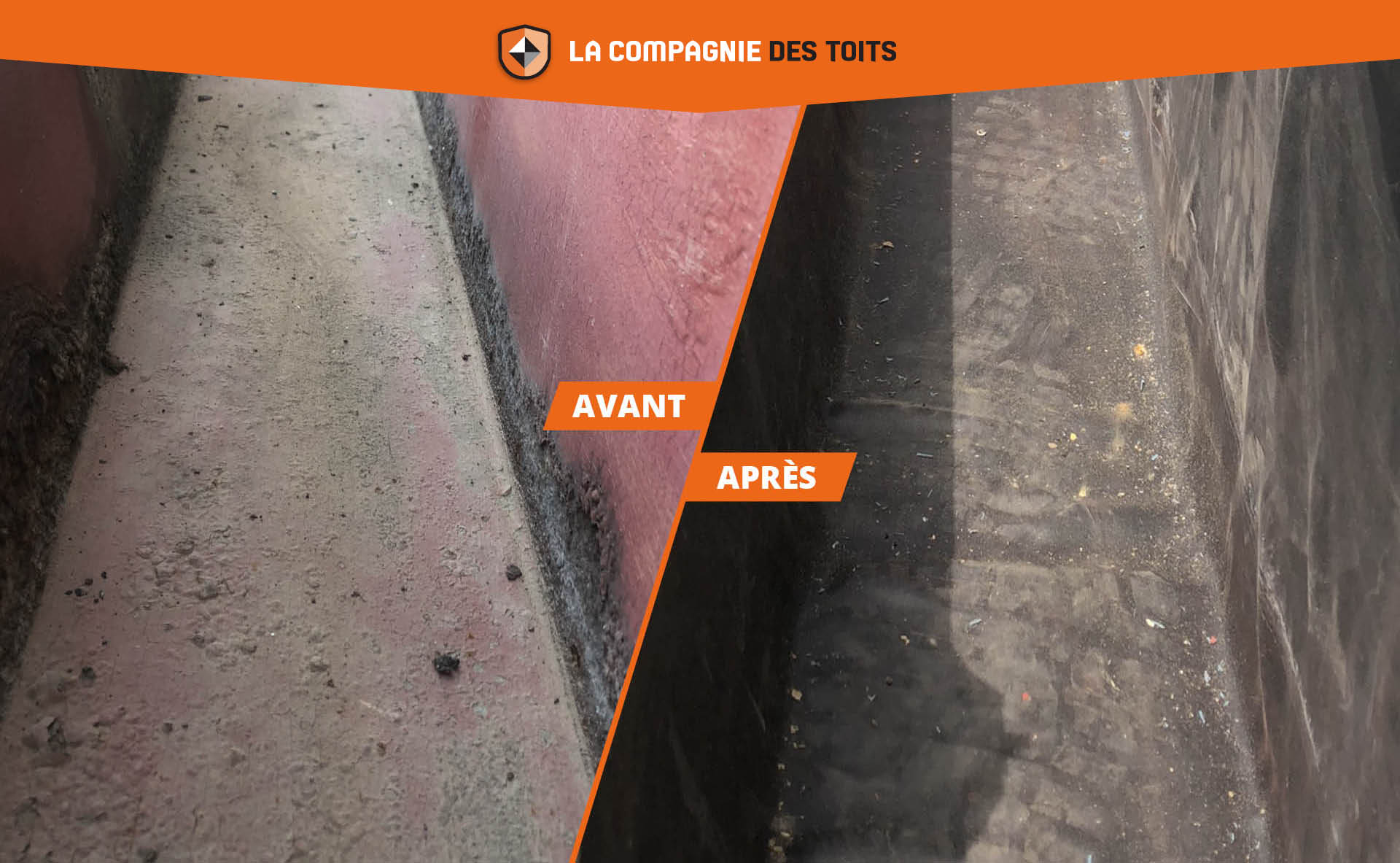 Chemisage de chéneau avec pose d’une membrane EPDM à Marseille (13)