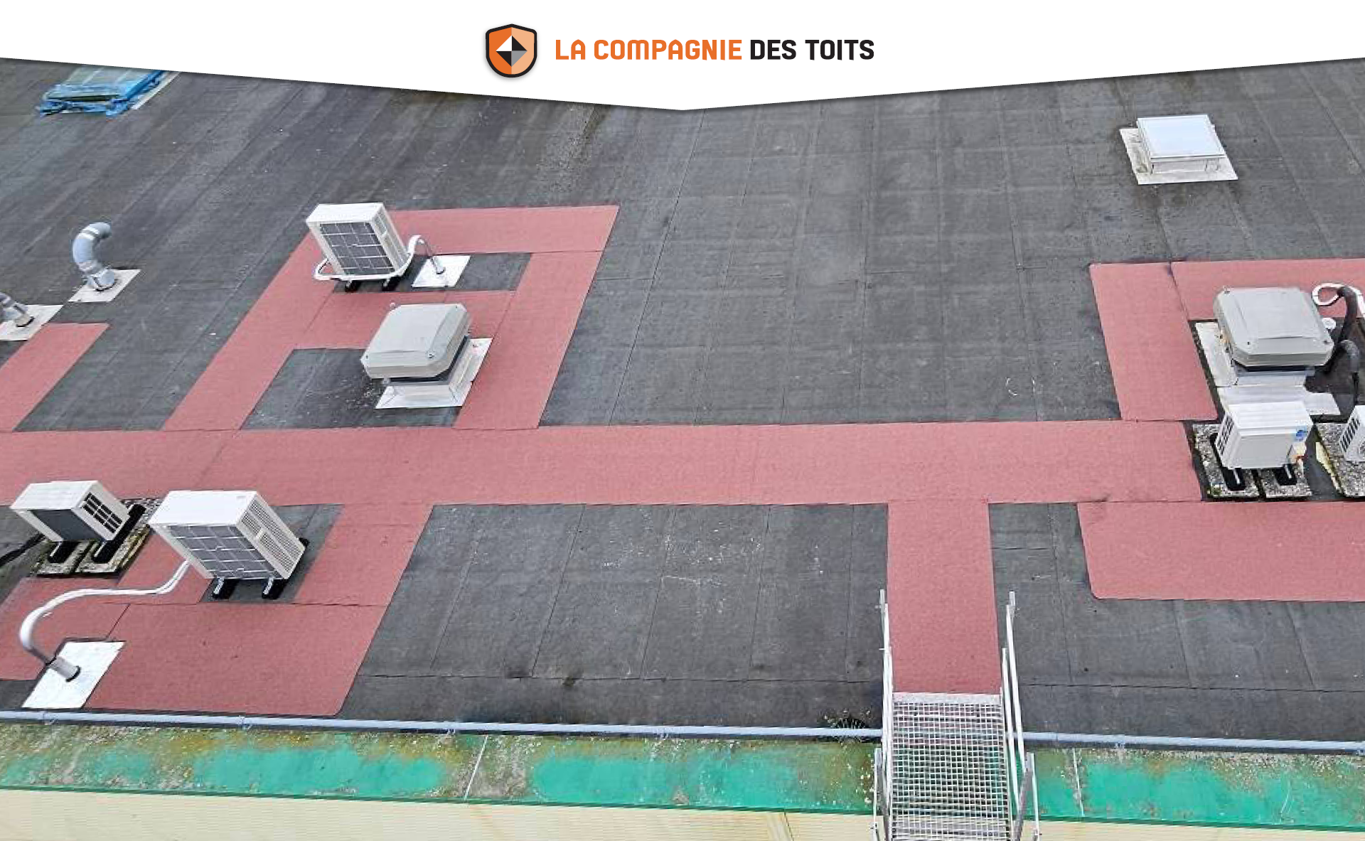 Les chemins de circulation sur toit-terrasse