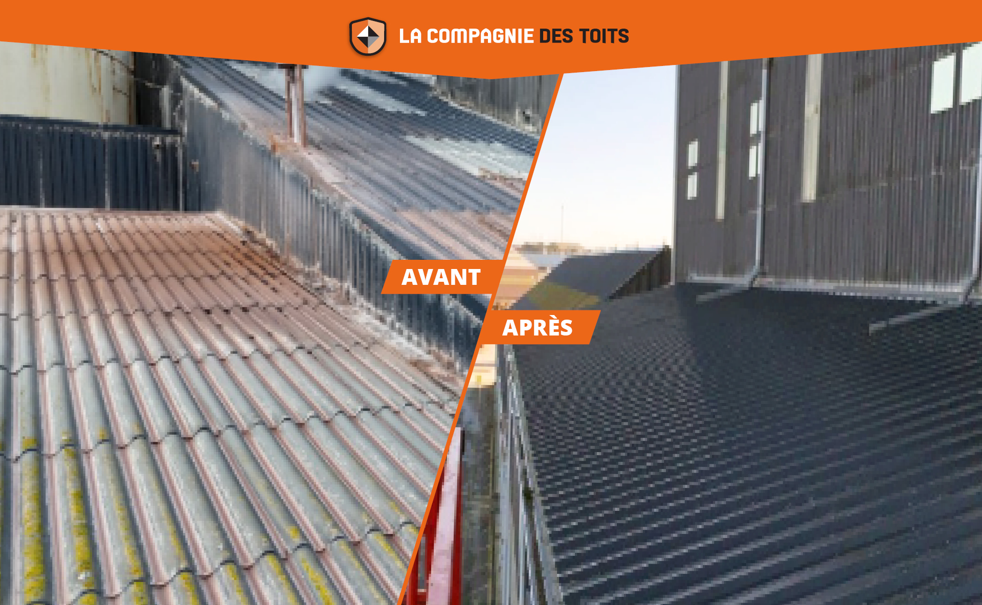 Rénovation d’une toiture en tôles d’acier nervurées de 1 000 m² à Saint ...